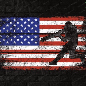 Distressed American Flag Baseball, Softball, Sublimation Designs, 2 ...