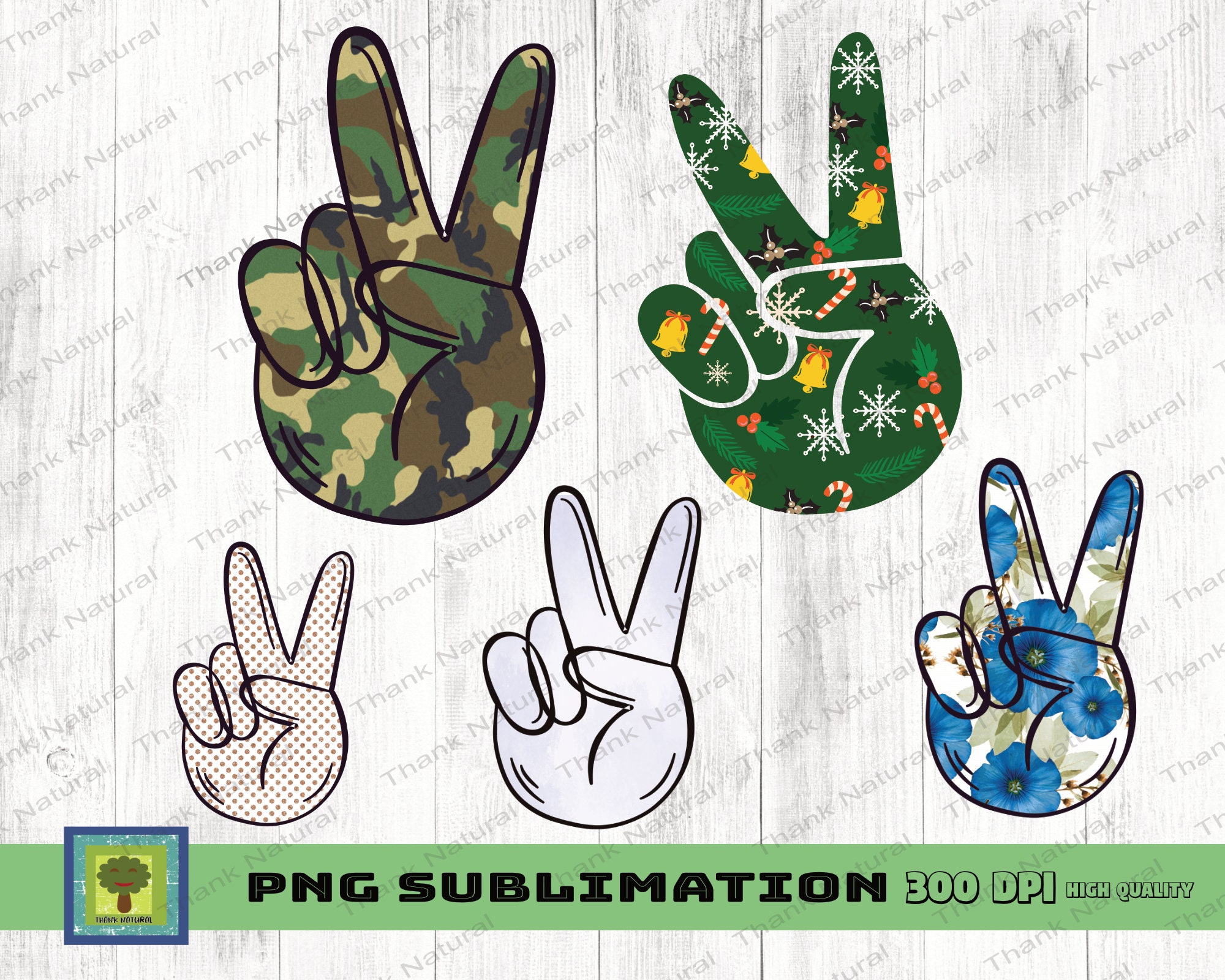 30 Peace Hand Sublimation Designs Bundles PNG Peace Love - Etsy
