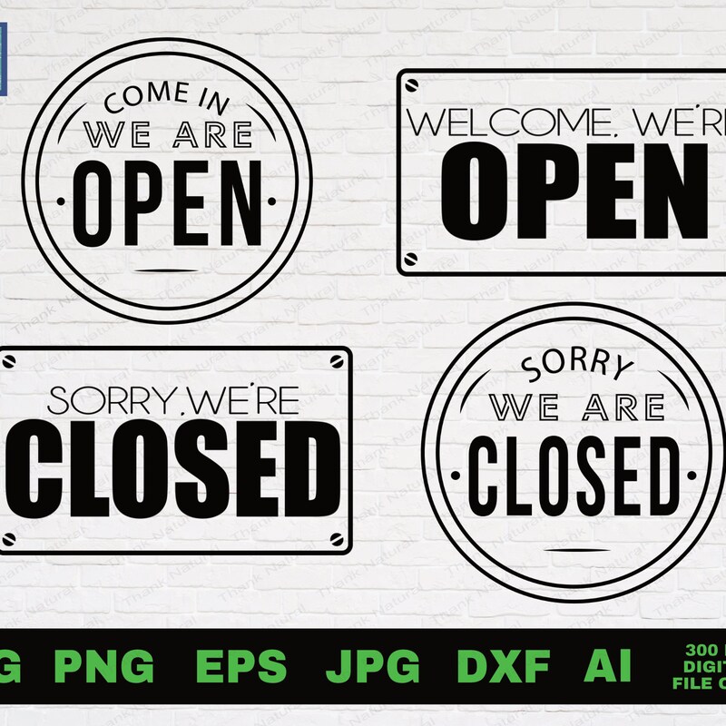 Open Closed Sign - Etsy