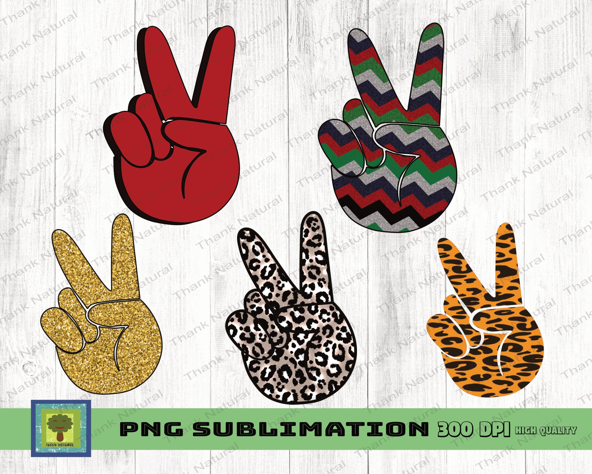 30 Peace Hand Sublimation Designs Bundles PNG Peace Love - Etsy
