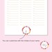 Guest List Gold Flower Todo List Wedding List INSTANT DOWNLOAD - Etsy