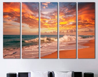 Sunset wall art | Etsy