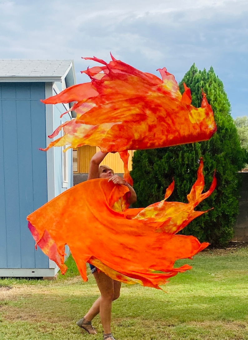 Consuming Fire Worship Flags (double Layer) - Etsy