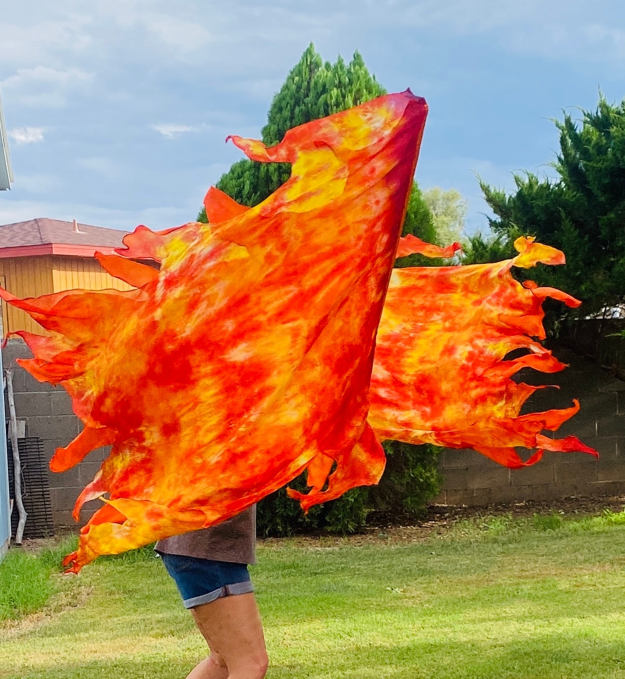 Consuming Fire Worship Flags (double Layer) - Etsy
