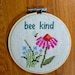 Bee Kind, Wildflower PDF Cross Stitch Pattern - Etsy