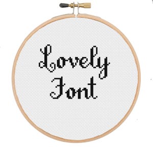 Cursive Font Loop Stitch Embroidery - Etsy