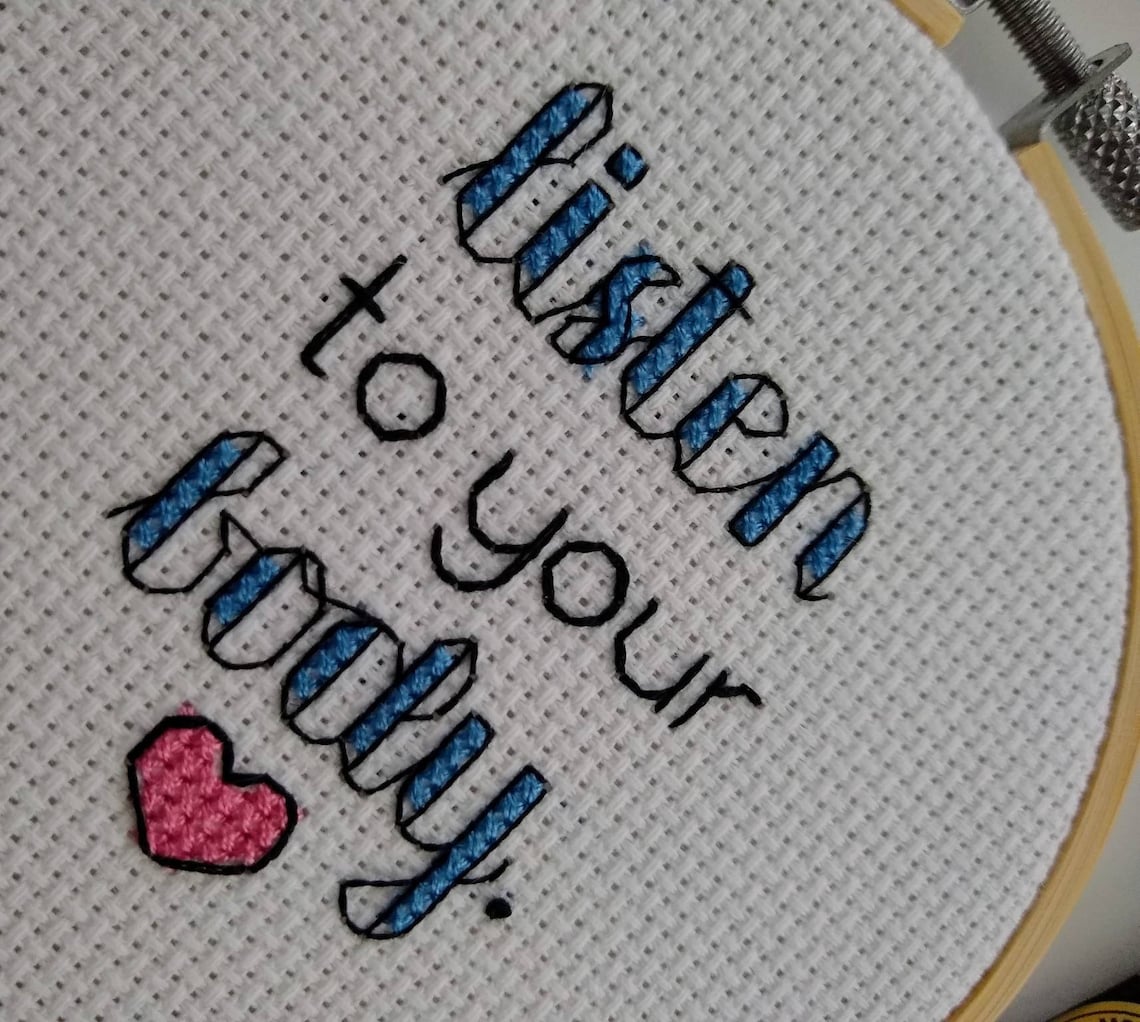 Alphabet Cross Stitch Pattern PDF Modern Cursive Lettering | Etsy