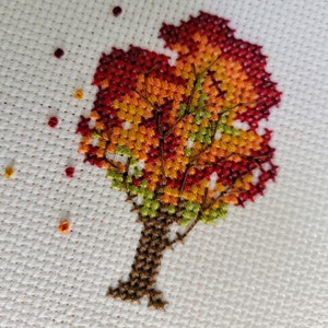 Autumn Tree Cross Stitch Pattern PDF - Etsy