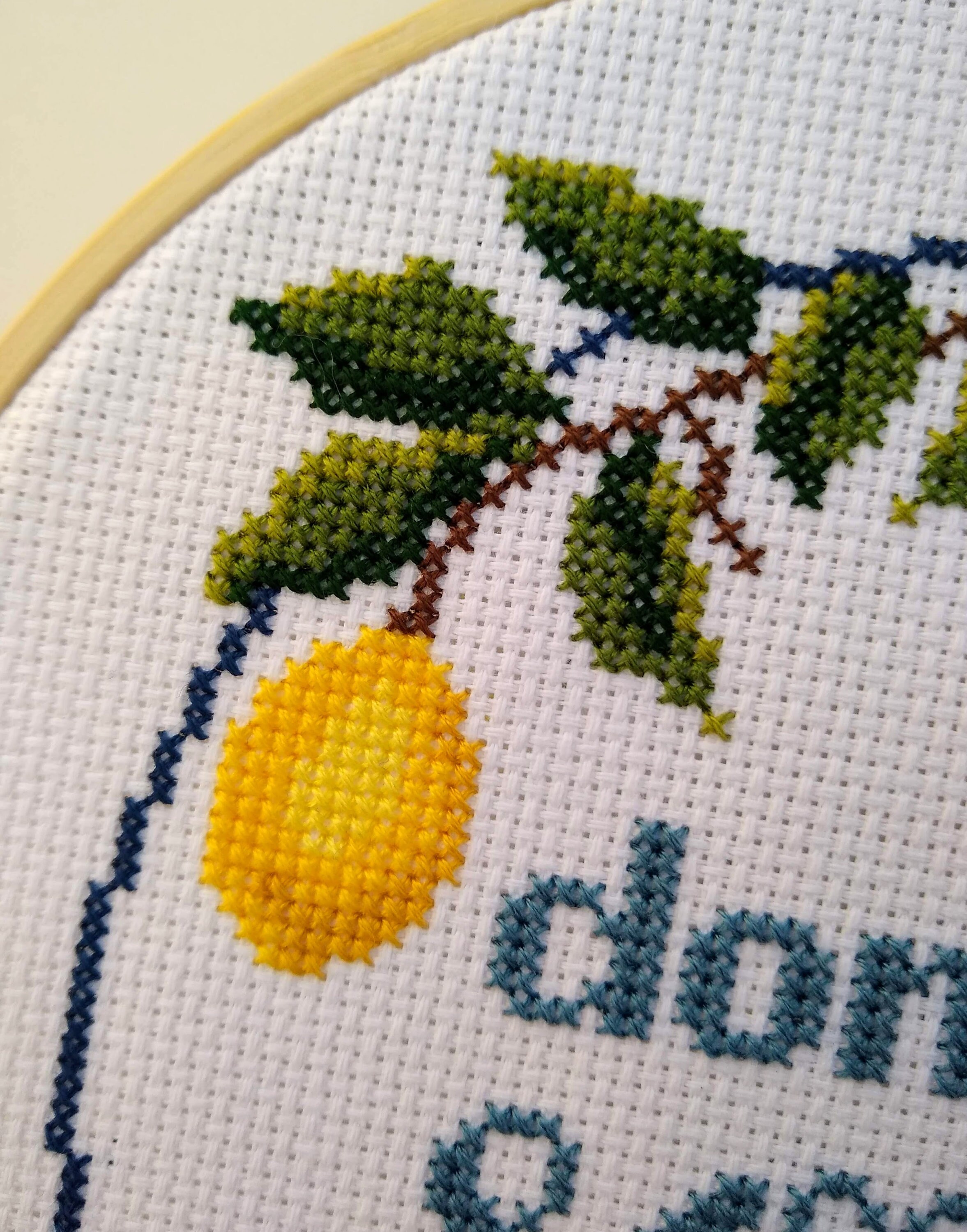 Lemon Cross Stitch Pattern PDF Don't Be Sour | Etsy