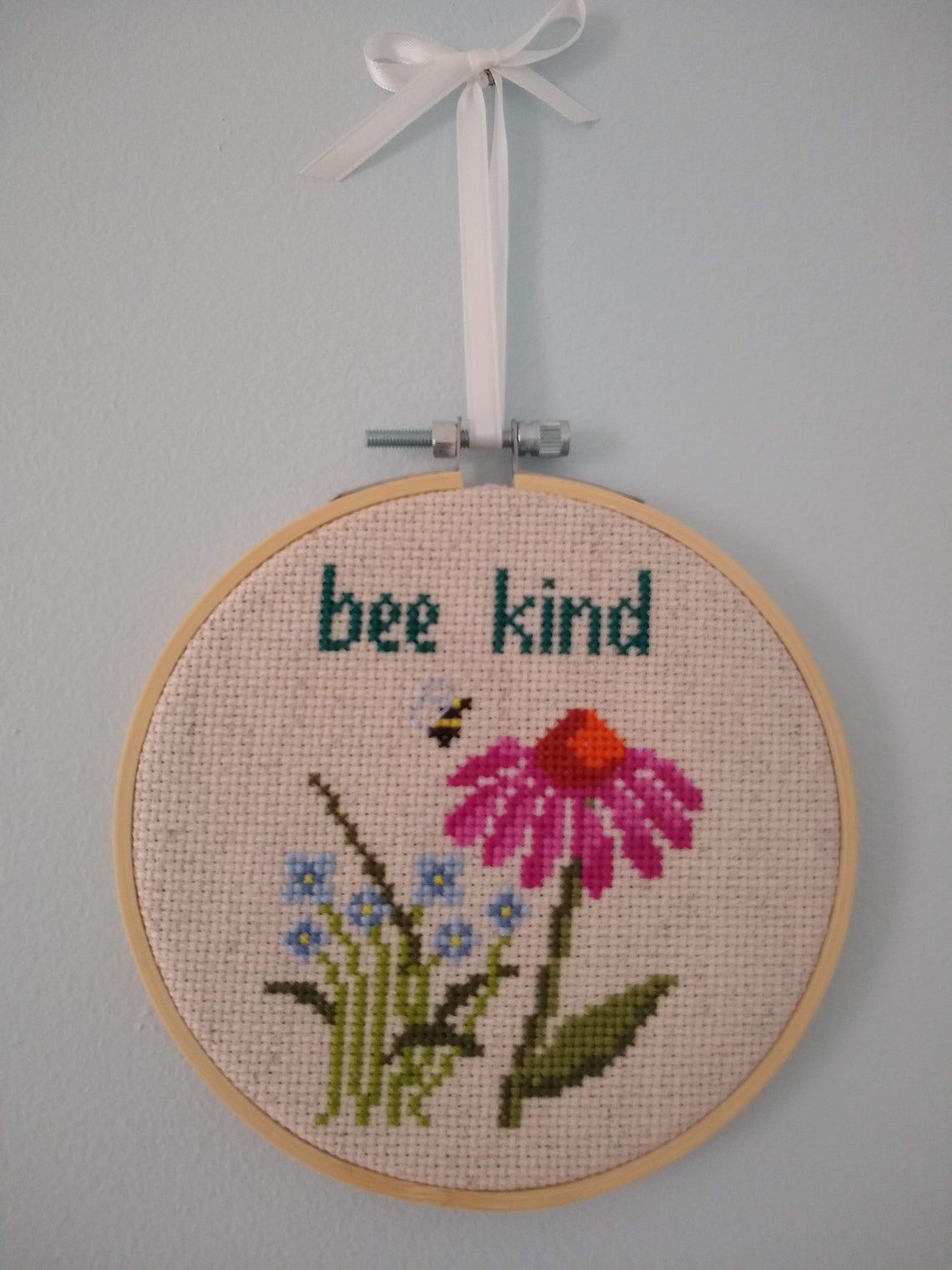 Bee Kind, Wildflower PDF Cross Stitch Pattern - Etsy