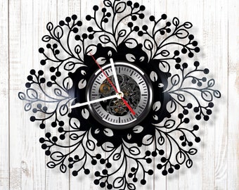 Nature wall clock | Etsy