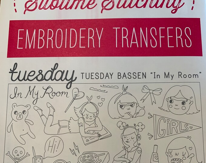 Tuesday Bassen BIG SHEET Iron-on Embroidery Transfer - Etsy