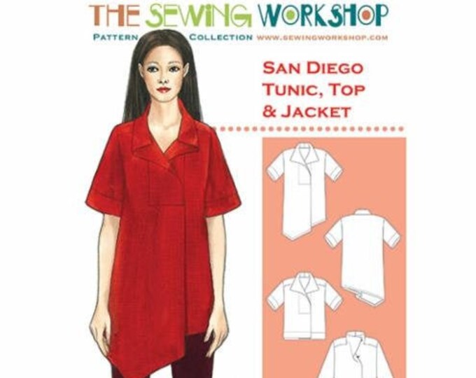 San Diego Tunic, Top, & Jacket by the Sewing Workshop Pattern ...