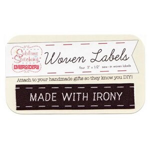 Woven Labels: Made With Irony - Etsy