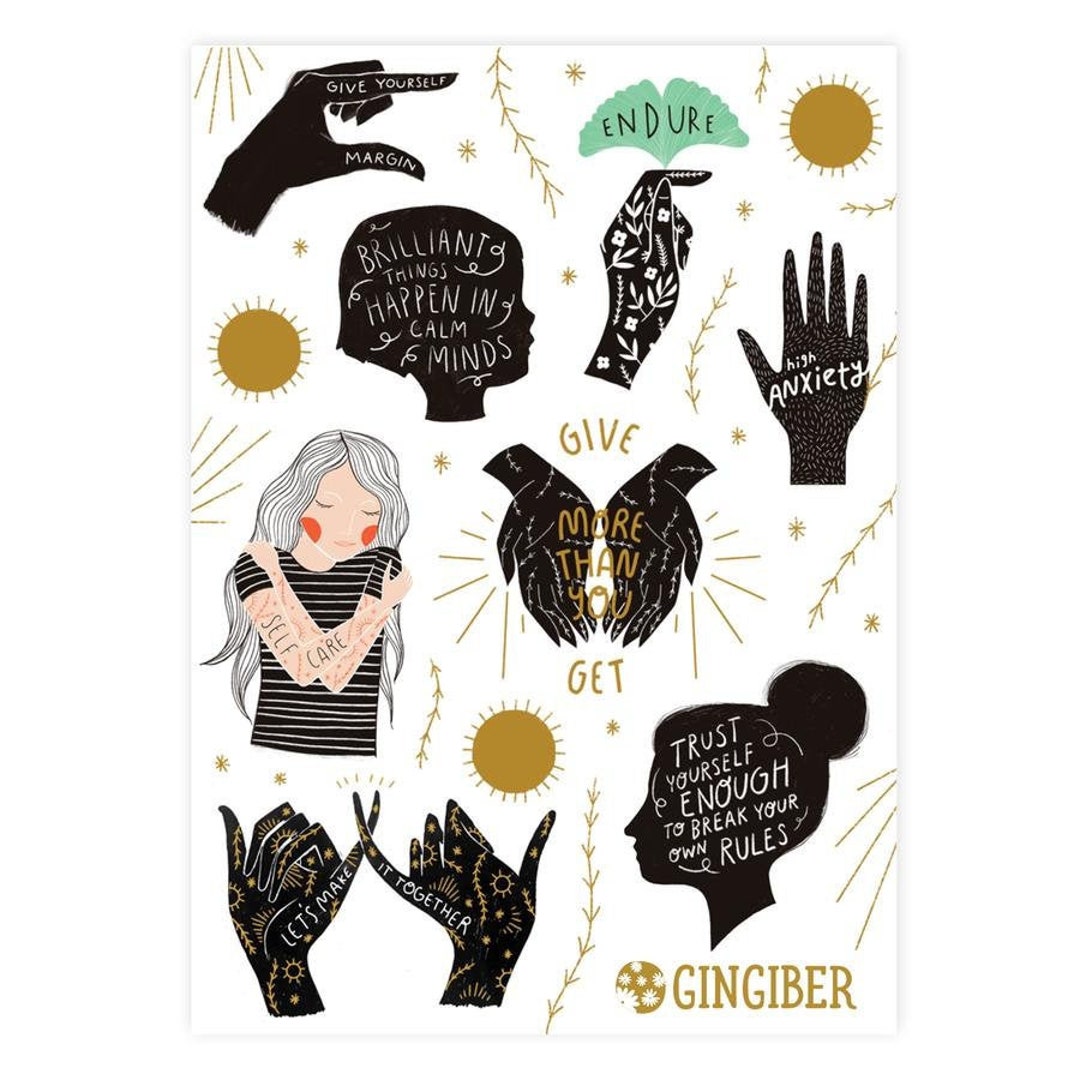 Encouragement Sticker Sheet by Gingiber - Etsy