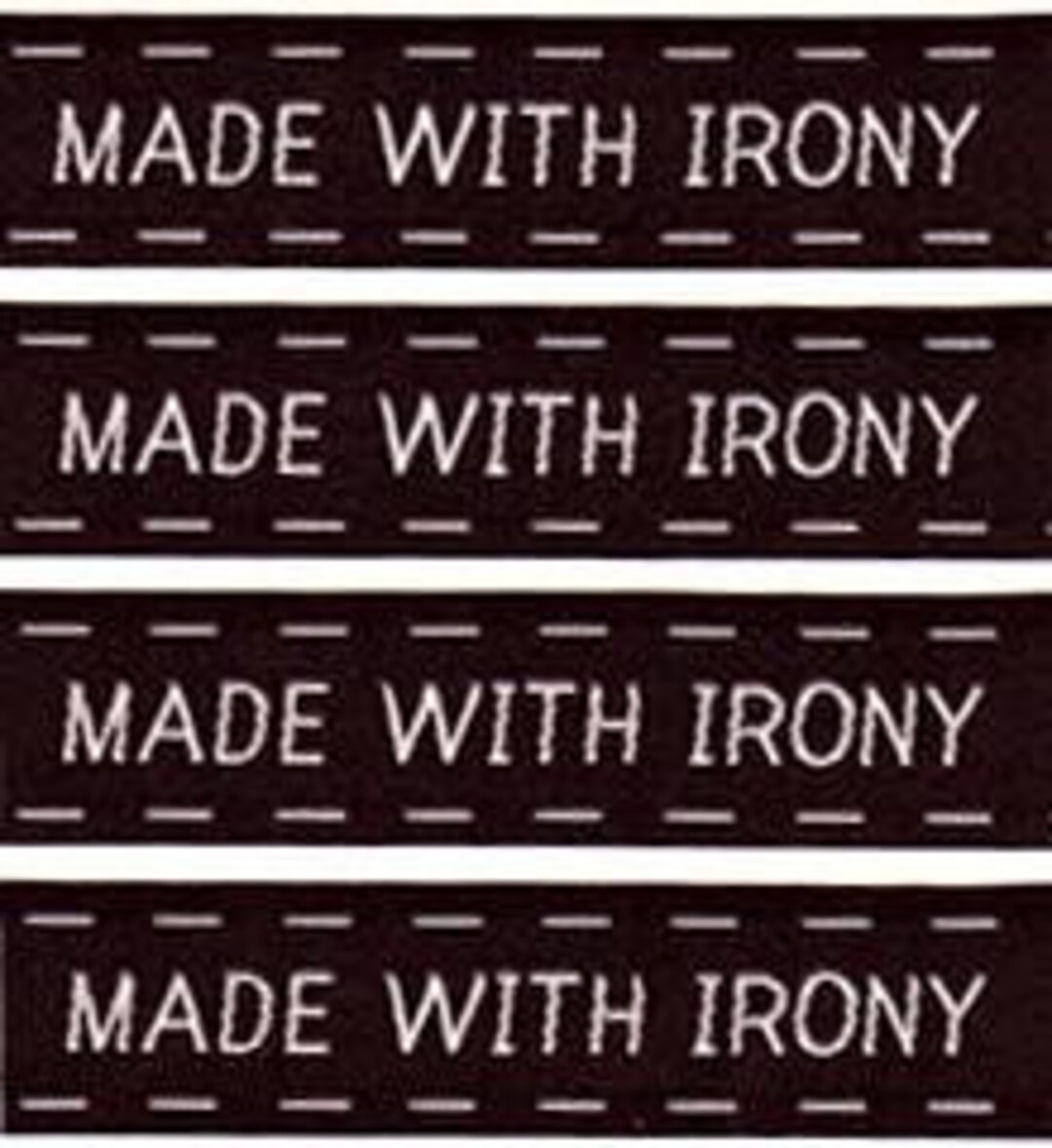 Woven Labels: Made With Irony - Etsy