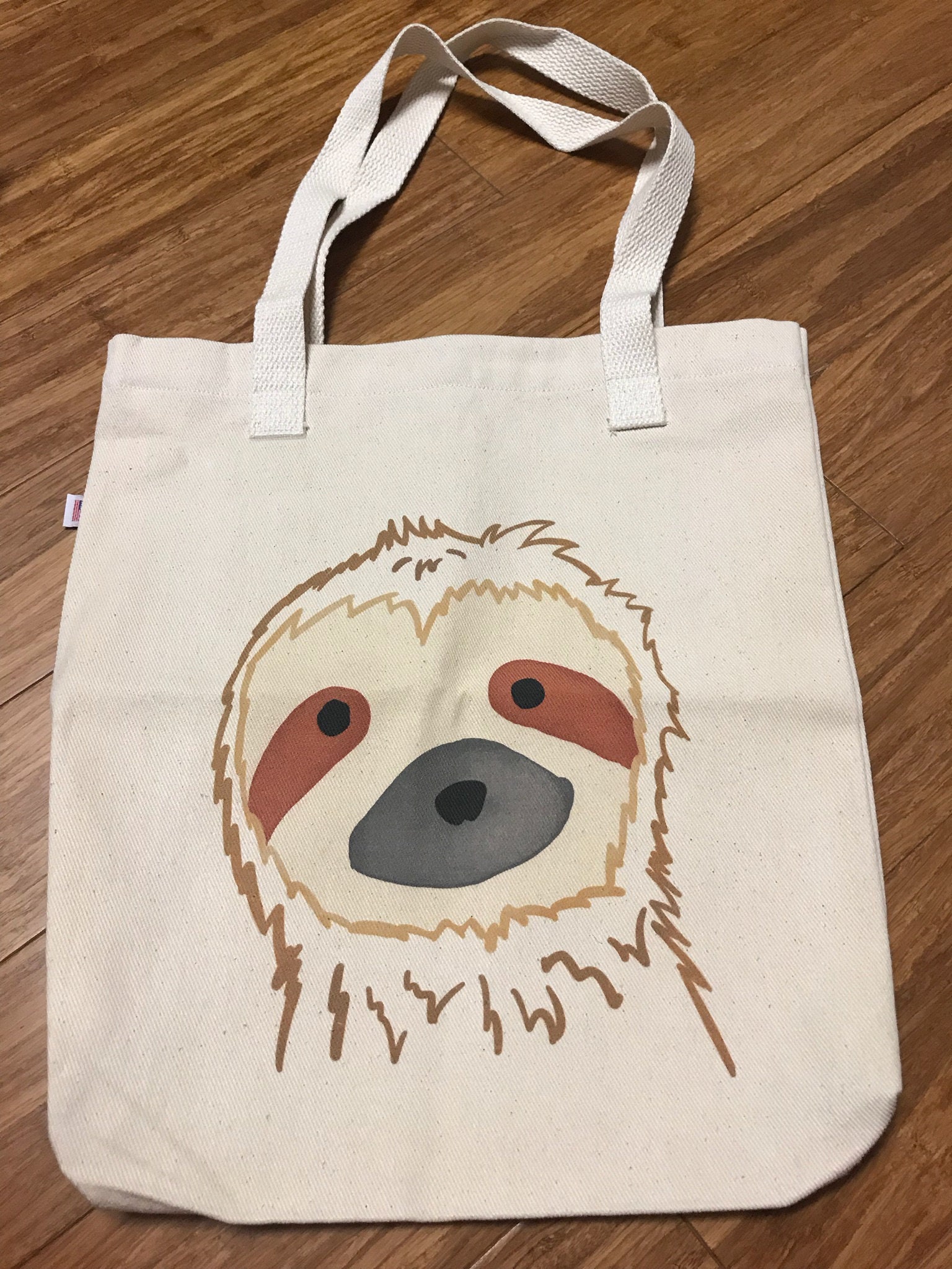 Sloth Lover's Tote Bag Adorable Hygge Gift for Animal - Etsy