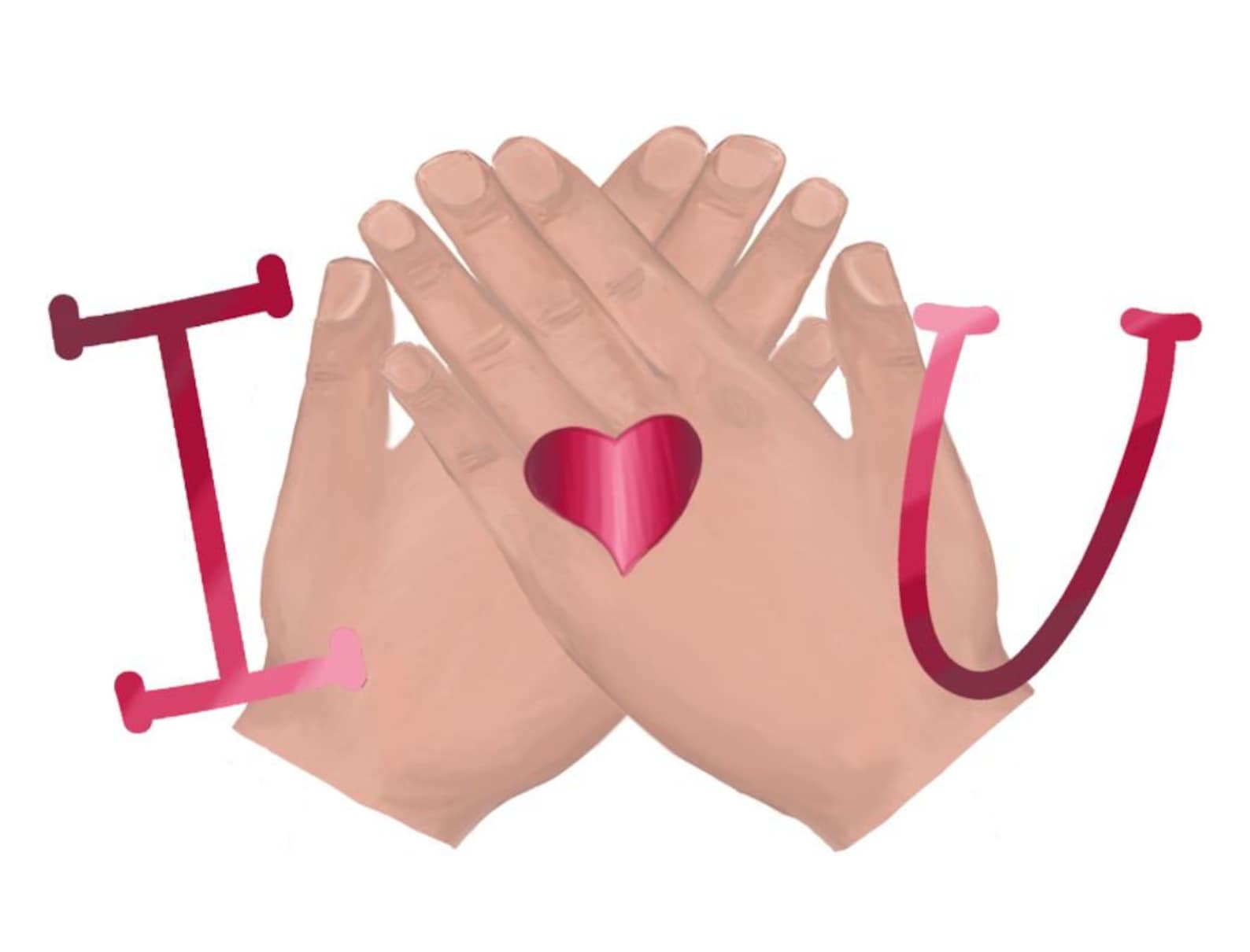 I Love You British Sign Language Print - Etsy