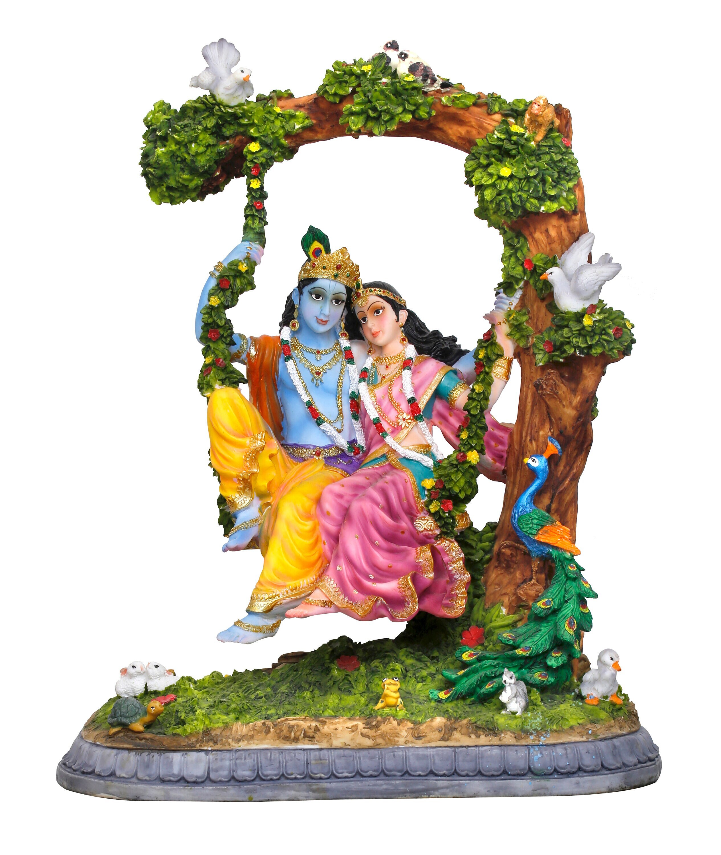 Radha Krishna On Jhula