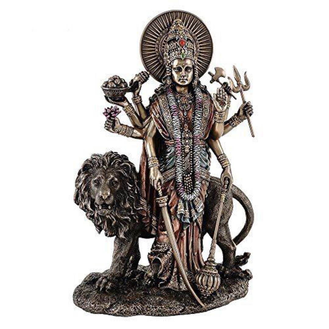 New Standing Durga Mata With Lionheight-12 Inchesgod - Etsy