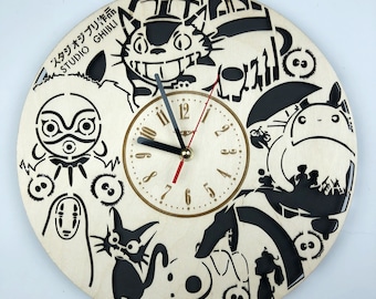 Studio ghibli clock | Etsy