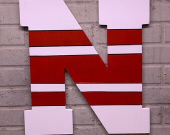 Nebraska Football Front Door Hanger Red N - Etsy