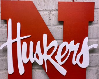 Nebraska Huskers Door Sign - Etsy