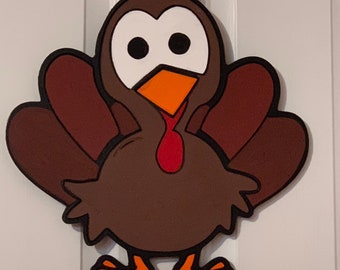 Turkey Welcome Door Hanger / Turkey Welcome Door Decor / - Etsy