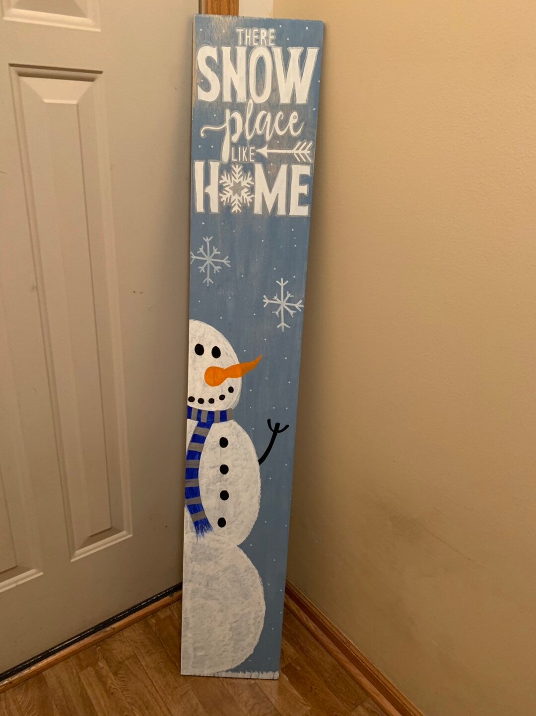 Snow Place Like Home Porch Sign - Etsy