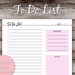 Pink to Do List Printable - Etsy