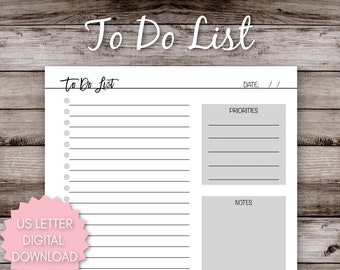 Three Column to Do List Printable - Etsy
