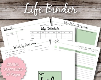 Life Planner Printable | Etsy
