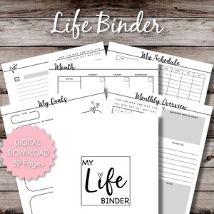 Life Planner Printable - Etsy
