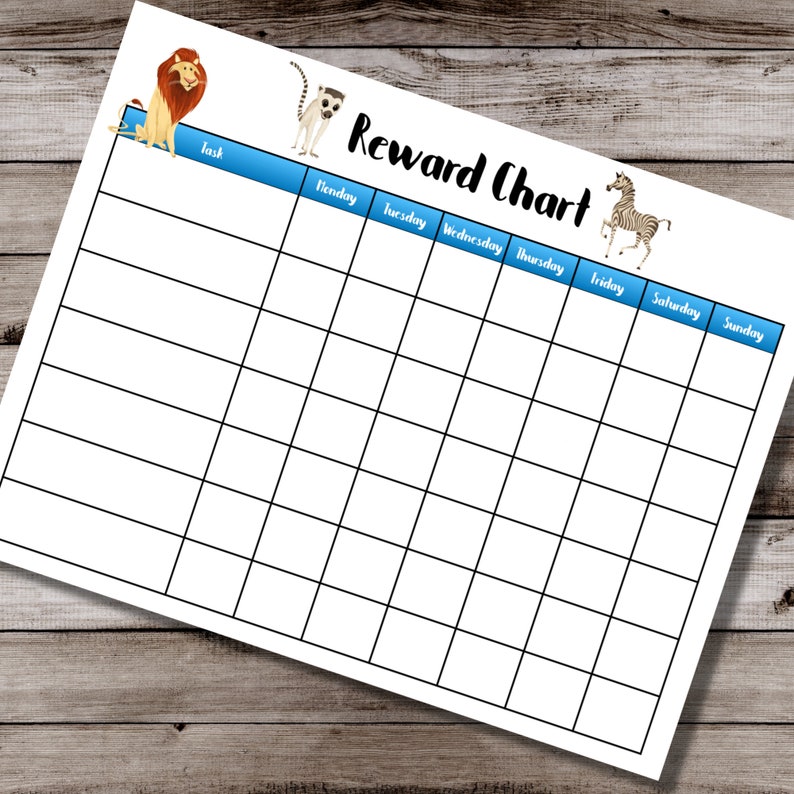 Printable Reward Chart - Etsy