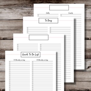 To Do List Printables - Etsy