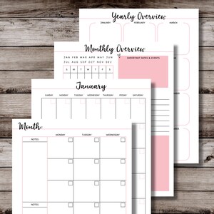 Life Planner Printable - Etsy