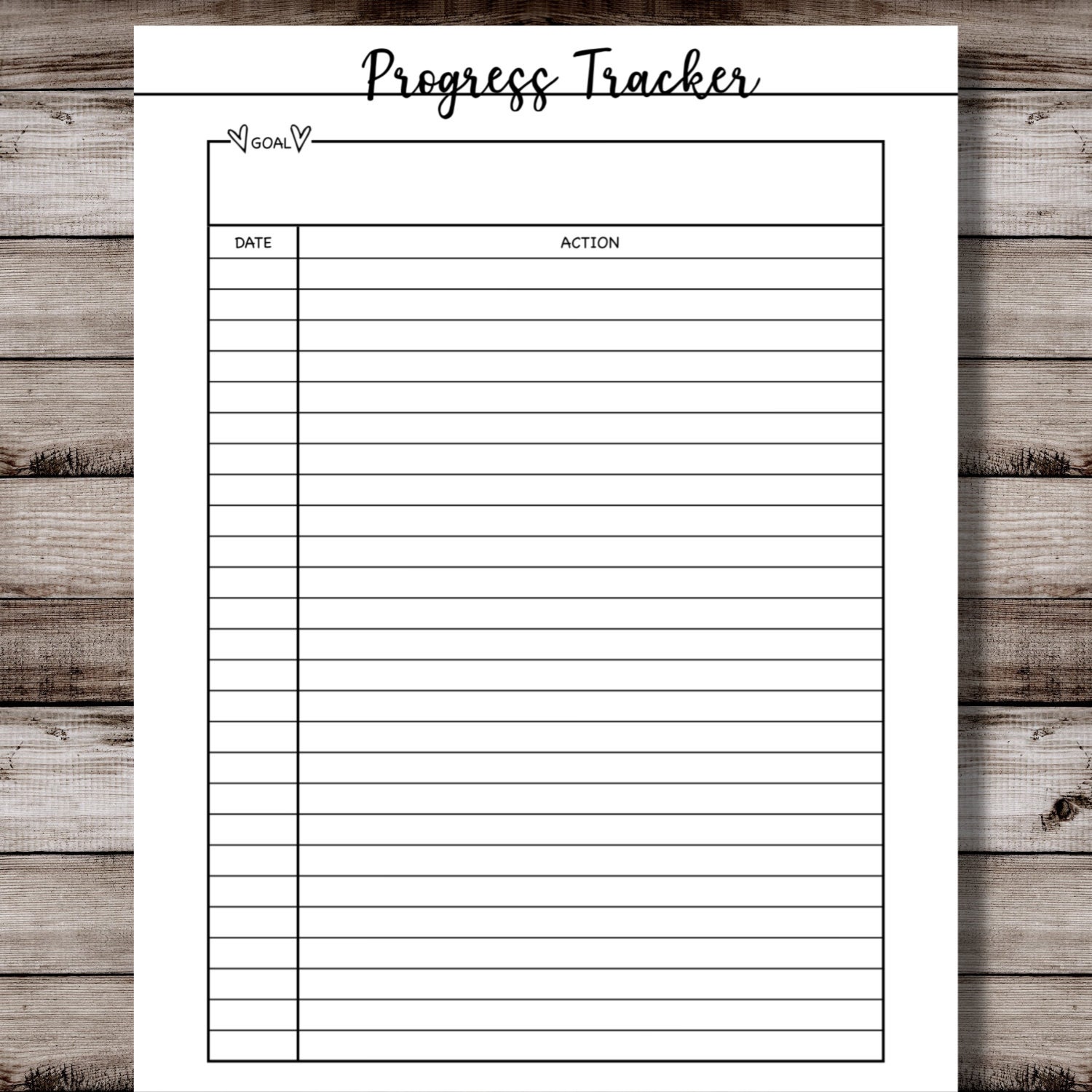 Progress Tracker Printable - Etsy