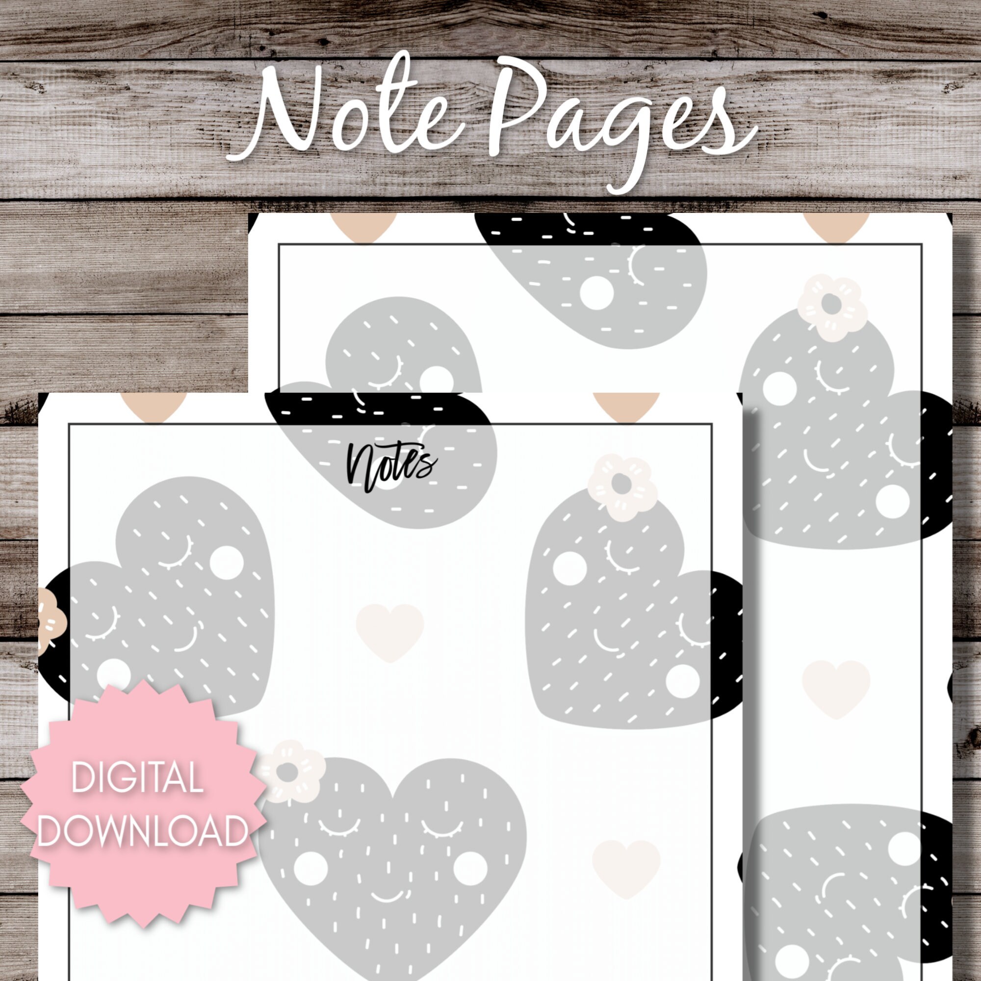 Note Page Printable - Etsy