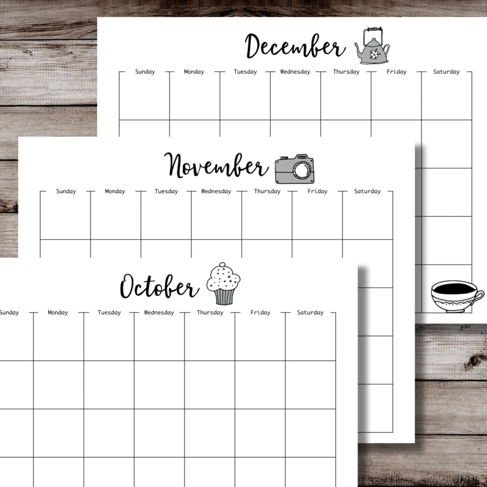 Calendar Printable - Etsy
