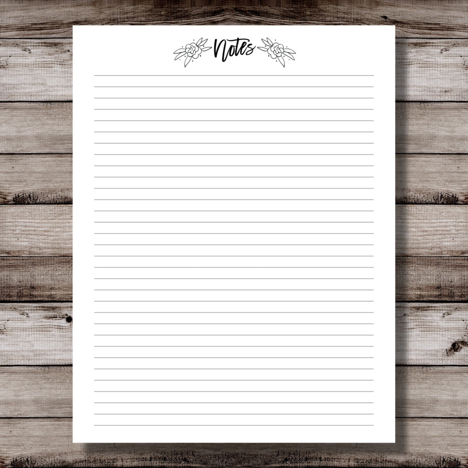 Note Page Printable Bundle - Etsy
