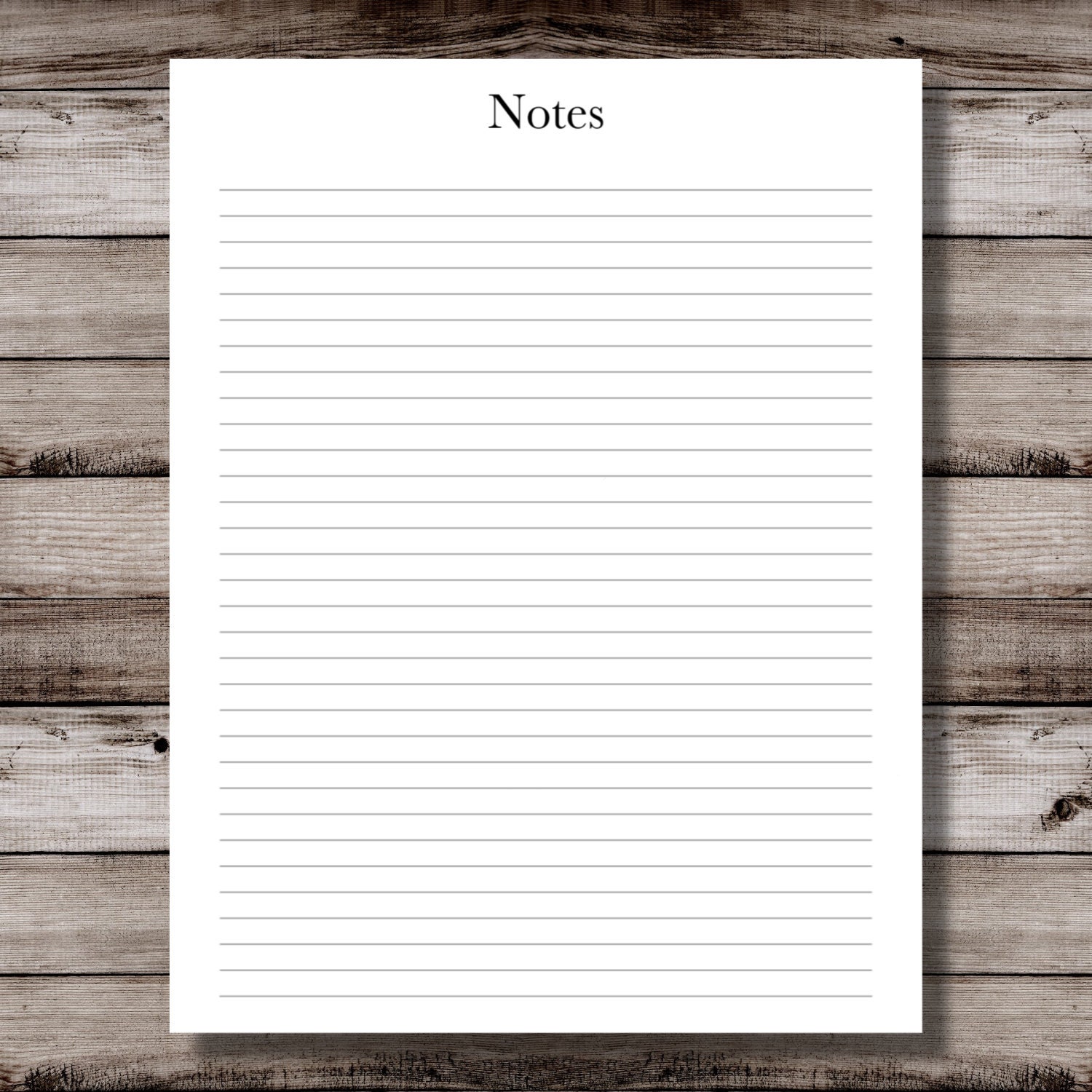 Note Page Printable Bundle - Etsy