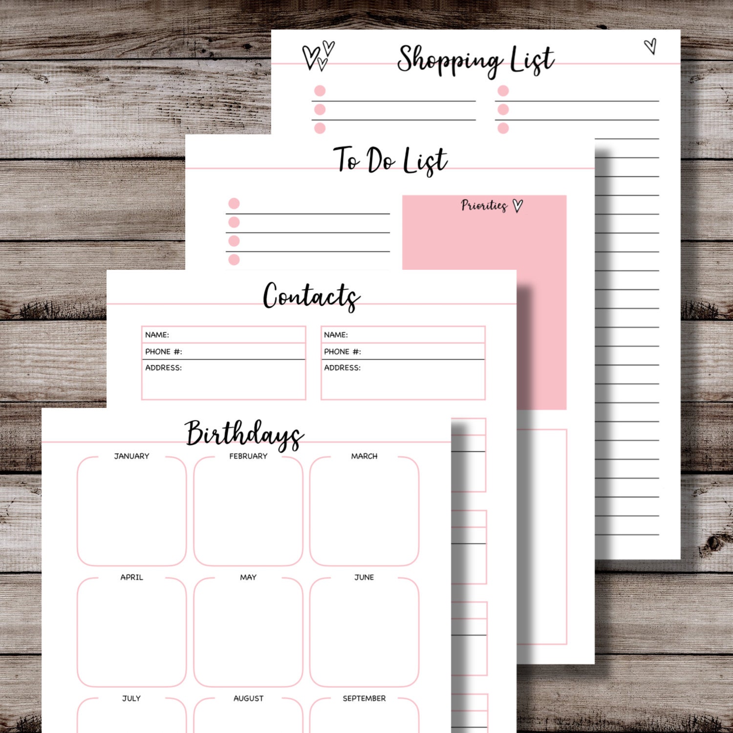 Life Planner Printable - Etsy