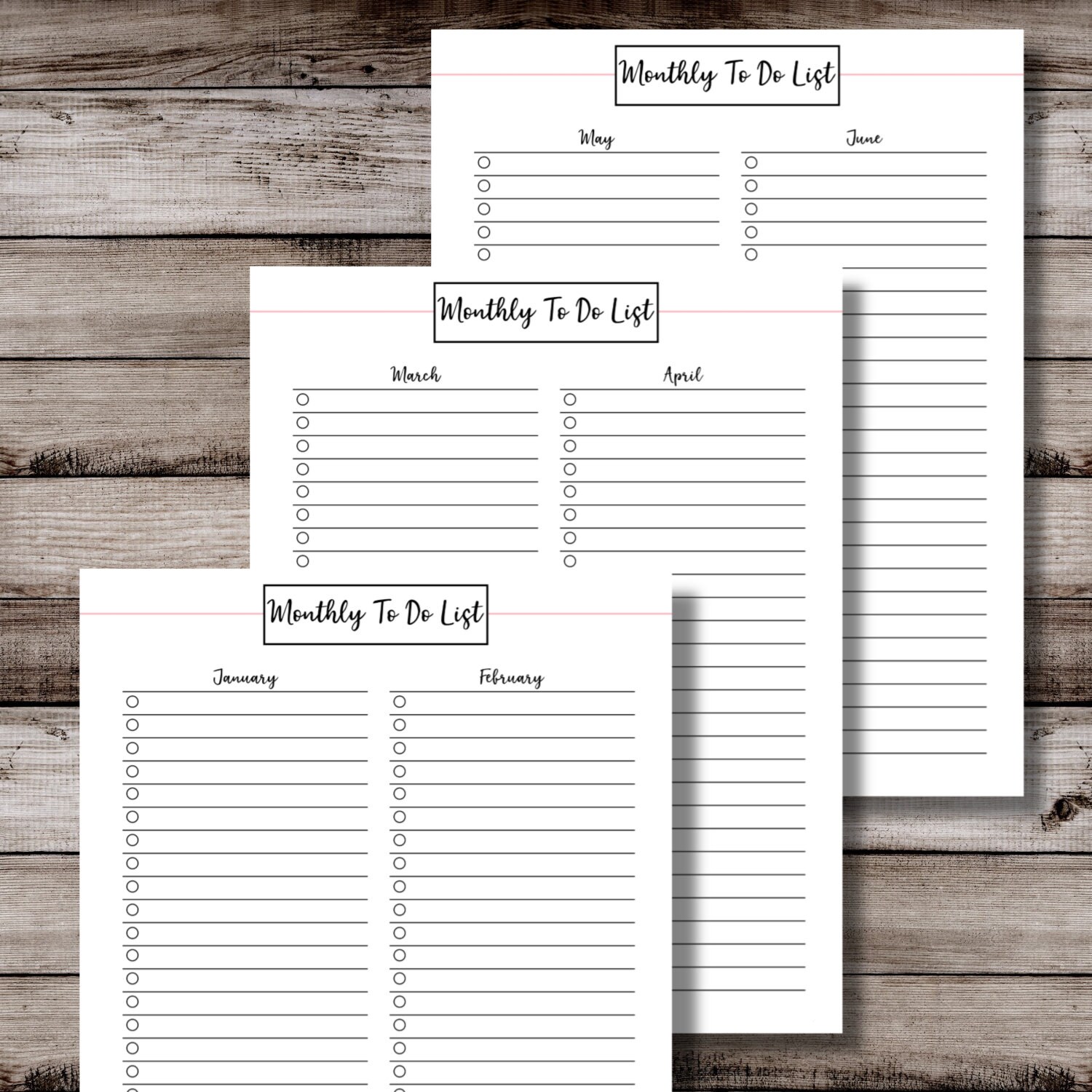 To Do List Printables - Etsy