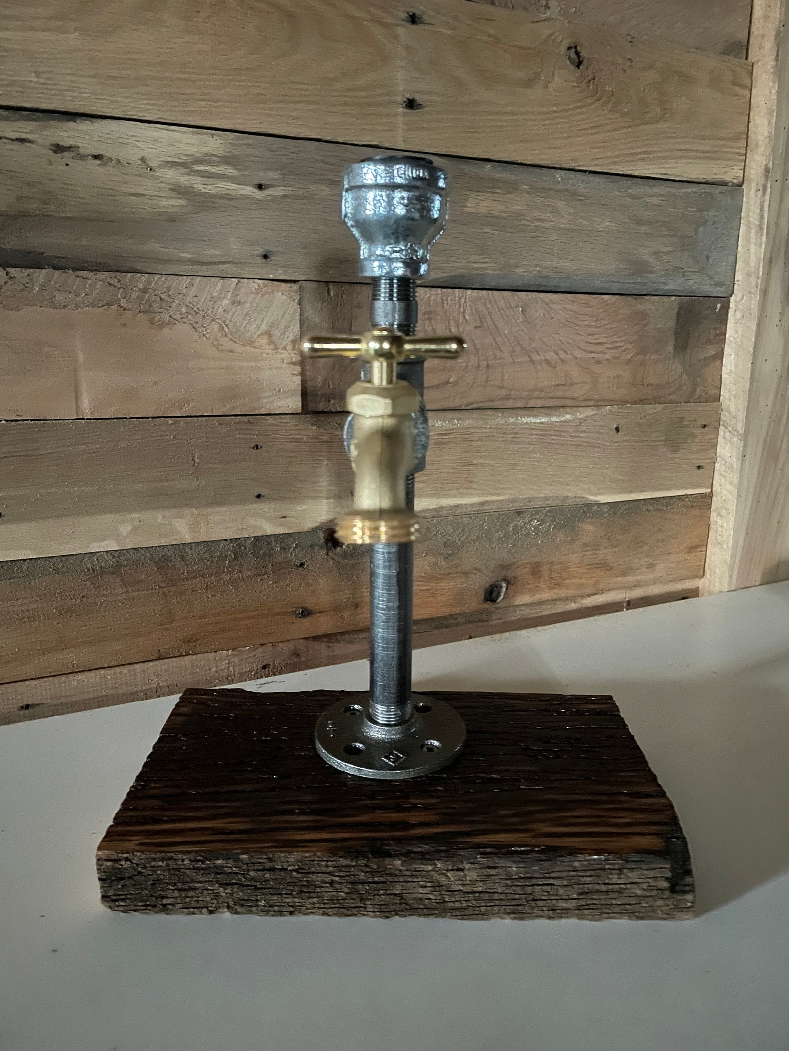 Rustic Oak Industrial Pipe Liquor Dispenser - Etsy