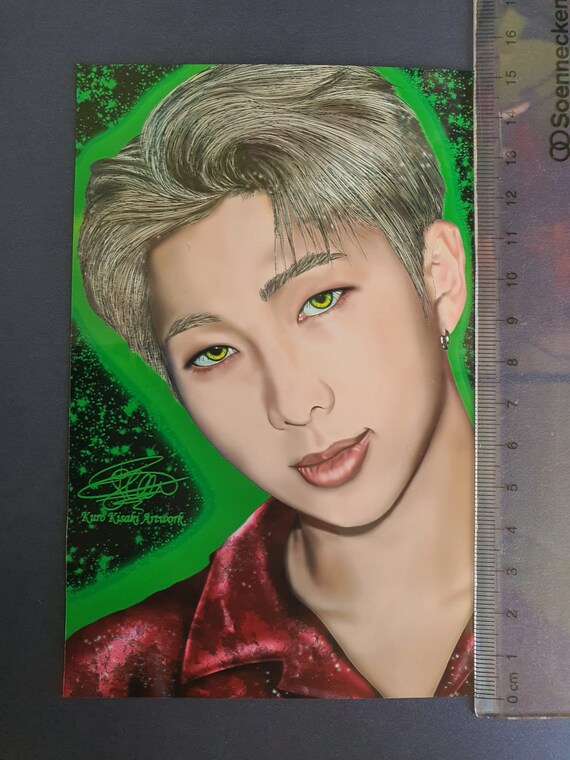 Art & Collectibles Print Pretty Boii Namjoonie BTS Fanart Prints etna ...