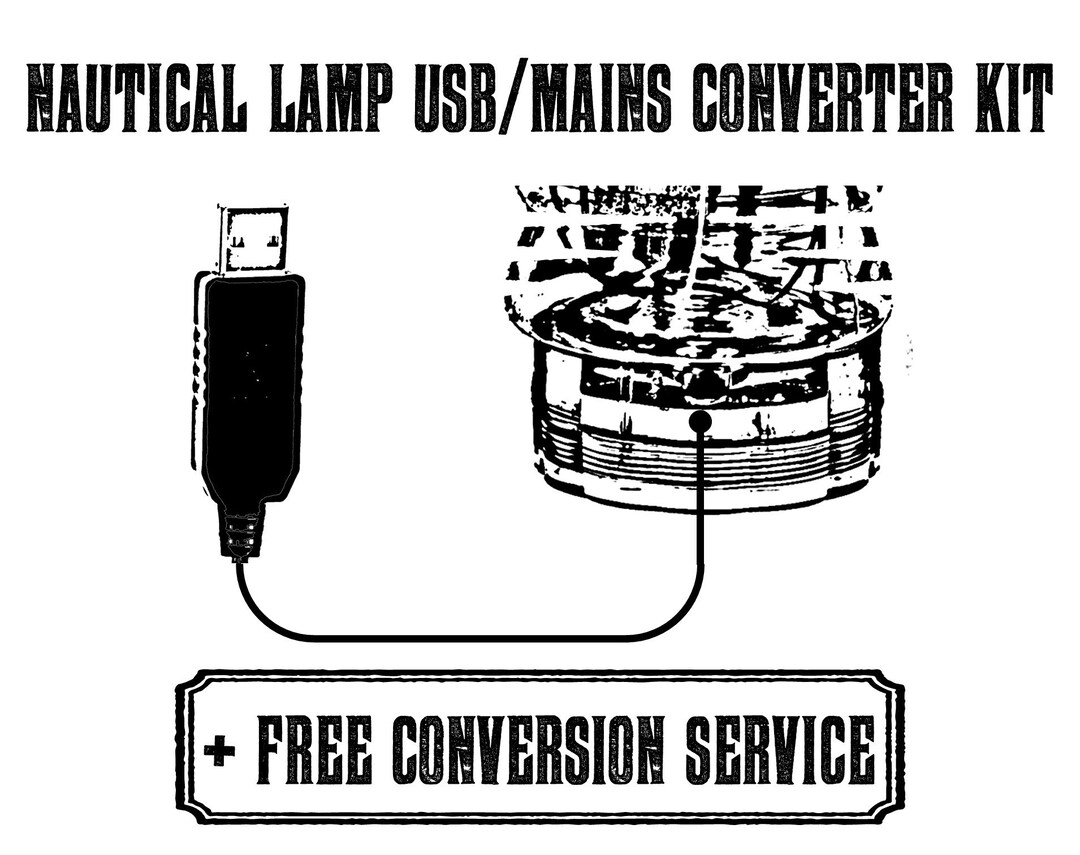 Nautical Lamp Usb/mains Converter Kit + Free Conversion Service - Etsy