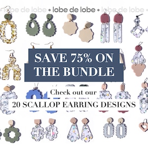 Sea Shell Earring Svg, Beach Svg, Seashell, Earring Svg, Glowforge ...