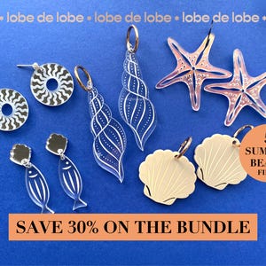 Sea Shell Earring Svg, Beach Svg, Seashell, Earring Svg, Glowforge ...