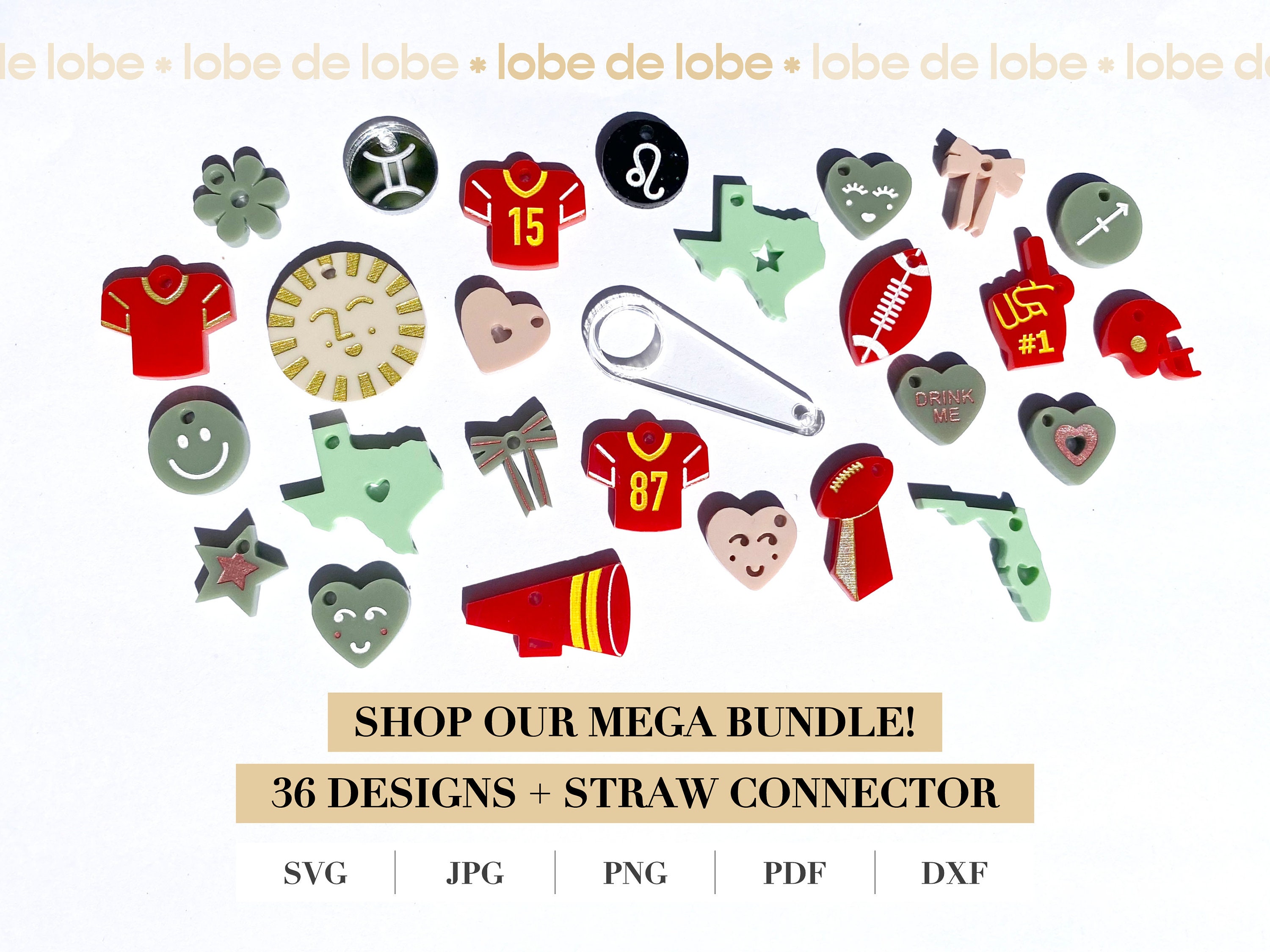 Straw Charm Topper SVG, Stanley Tumbler Gift for Teacher, Stanley Cup ...