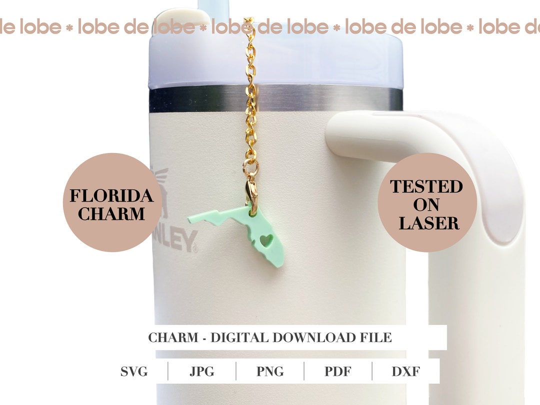 Florida Stanley Charm SVG, Cute Stanley Tumbler Charms, Stanley Cup ...